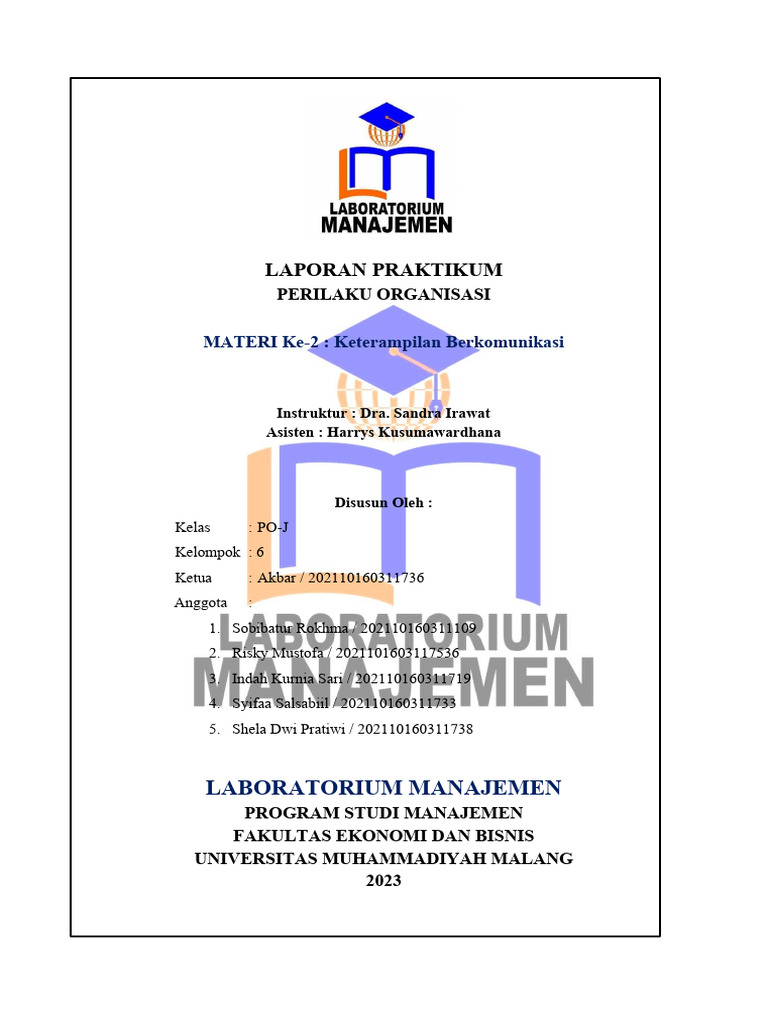 Format Laporan Role Play Praktikum Kel 6 | PDF