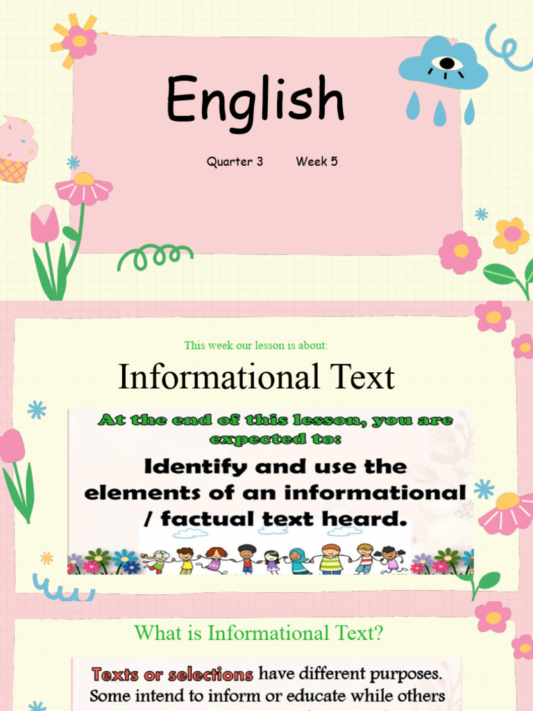 English Quarter 3 Week 5 | PDF