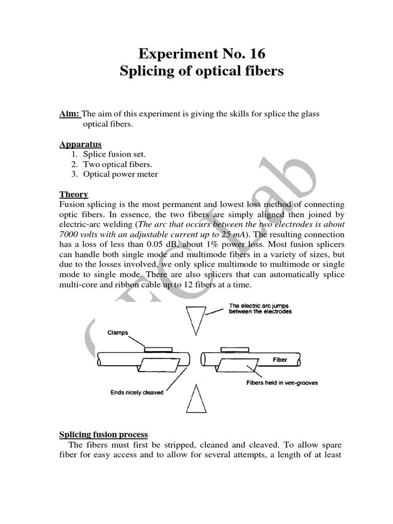 Exp16 Splicing Fiber | PDF