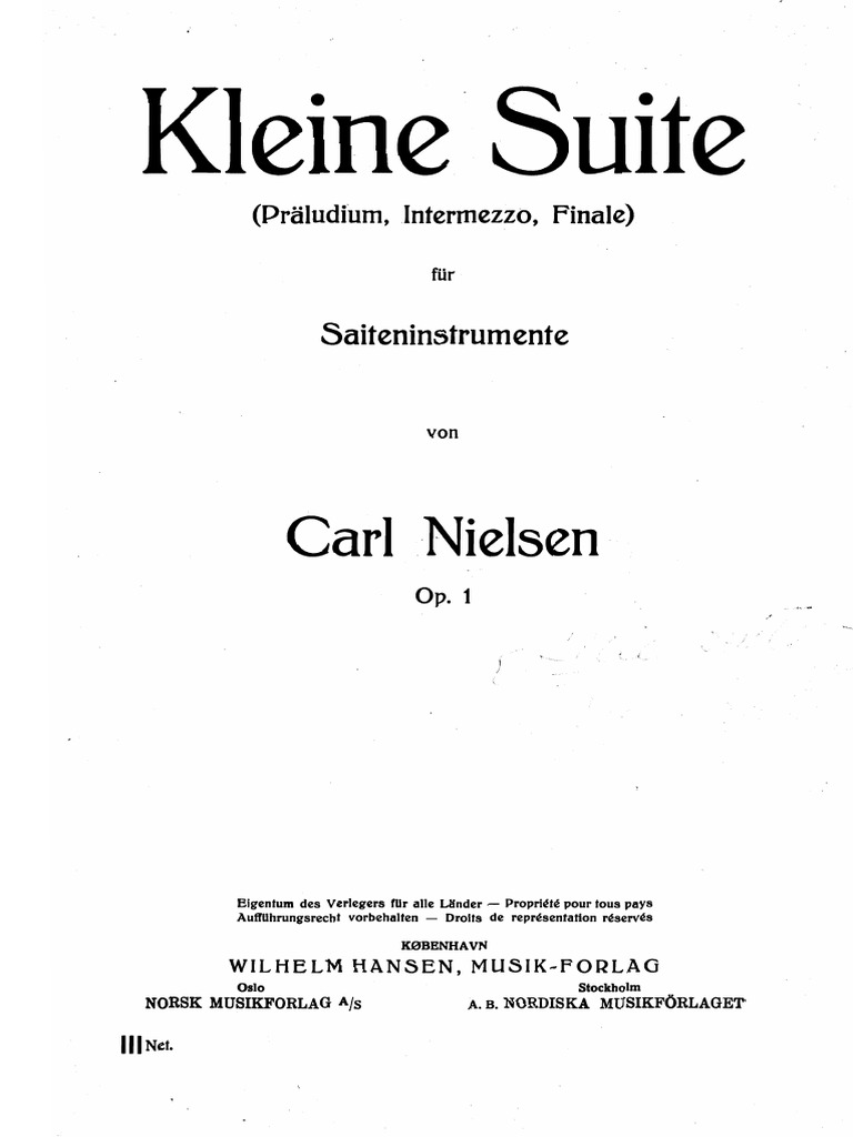 Suite For Strings Nielsen | PDF