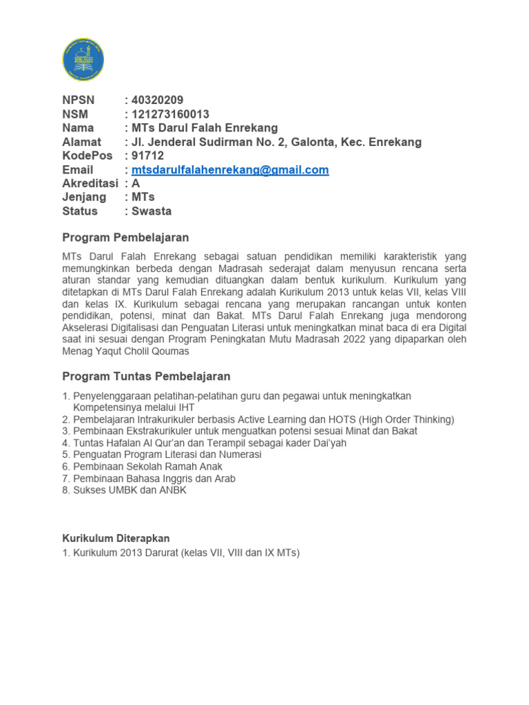 PROGRAM MTs 2022 | PDF