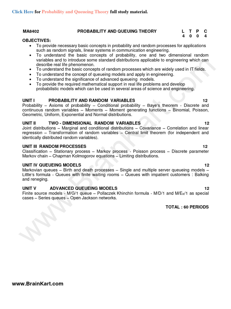 092 - MA8402 Probability and Queueing Theory - Anna University 2017 ...