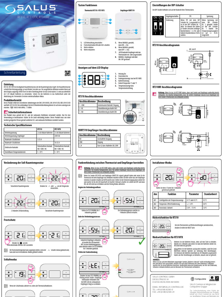 RT310 Quick Guide DE V020 1 | PDF