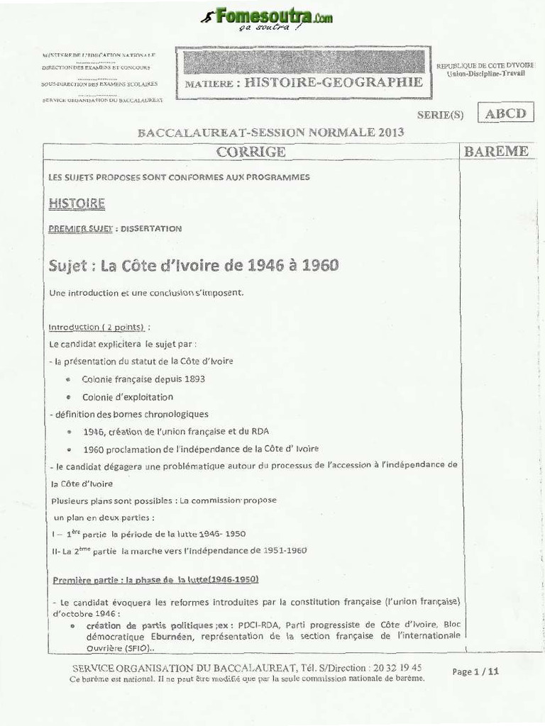 Ob 56f5b2 Corrige Dissertation Histoire | PDF