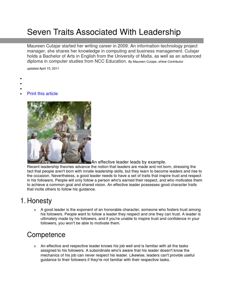 Leadership Notes | PDF | Leadership | Motivation