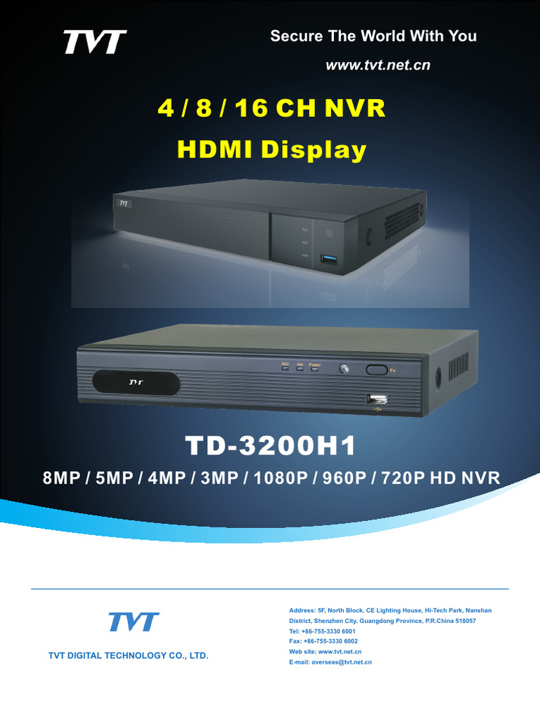 TVT NVR | PDF