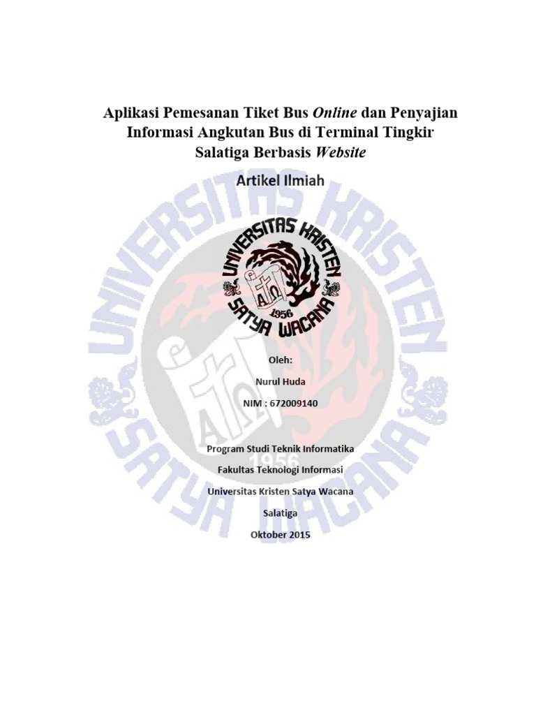 Dokumen - Tips - Aplikasi Pemesanan Tiket Bus Online Dan Penyajian Aplikasi Pemesanan Tiket ...