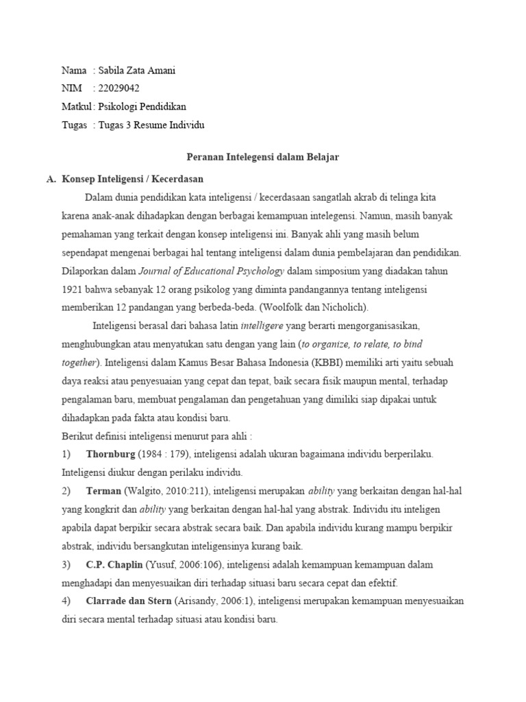 Tugas 3 Resume Individu | PDF