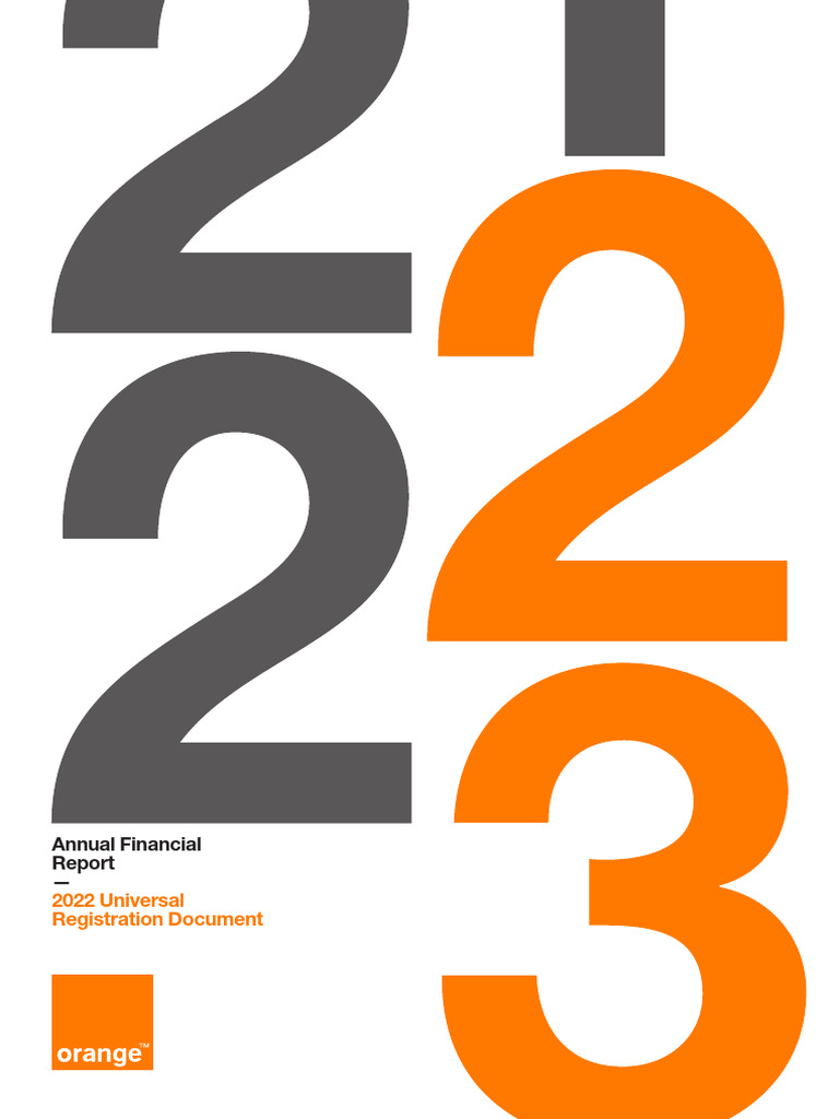 2022 Orange Universal Registration Document | PDF