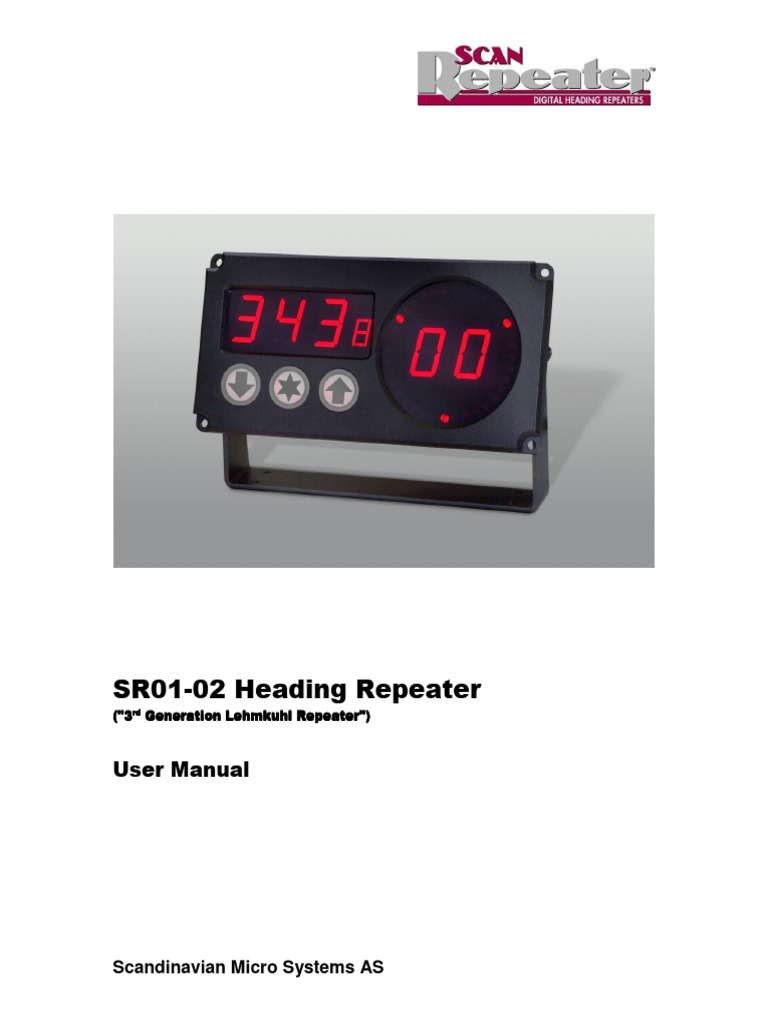 SR01-02 Manual V1 - 02 | PDF