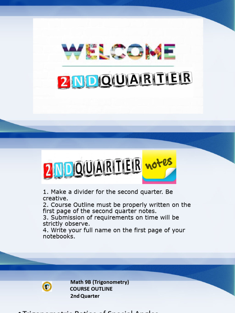 Trigonometric Ratios Of Special Angles Pdf