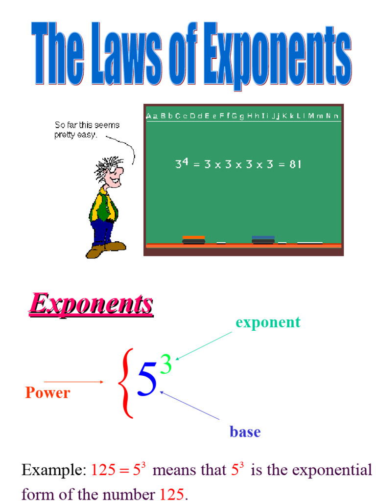 Lesson 1 - Laws of Exponent | PDF