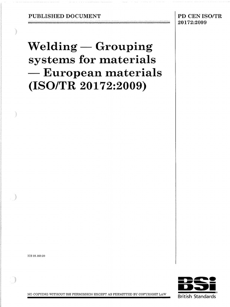 PD Cen Iso TR 20172-2009 | PDF