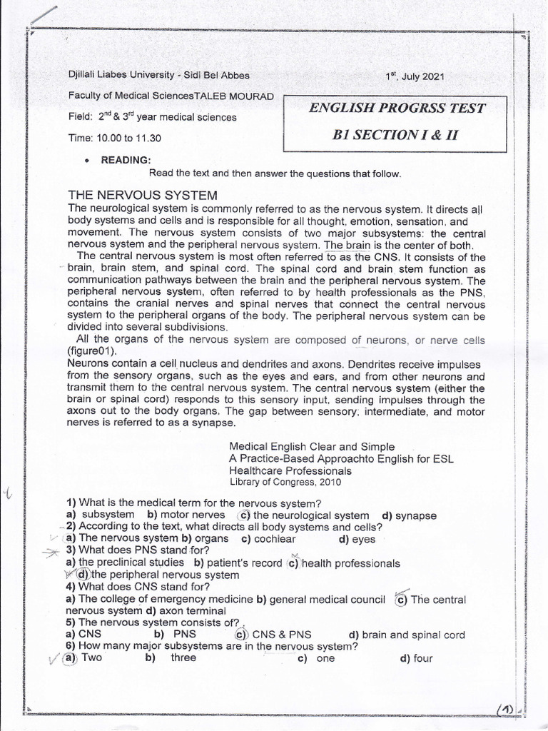 English Test (Level B1) | PDF