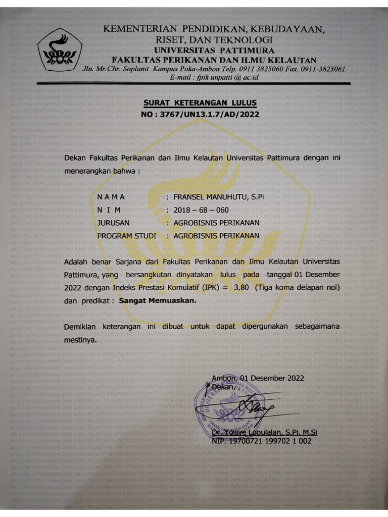 SKL Dan Transkrip | PDF