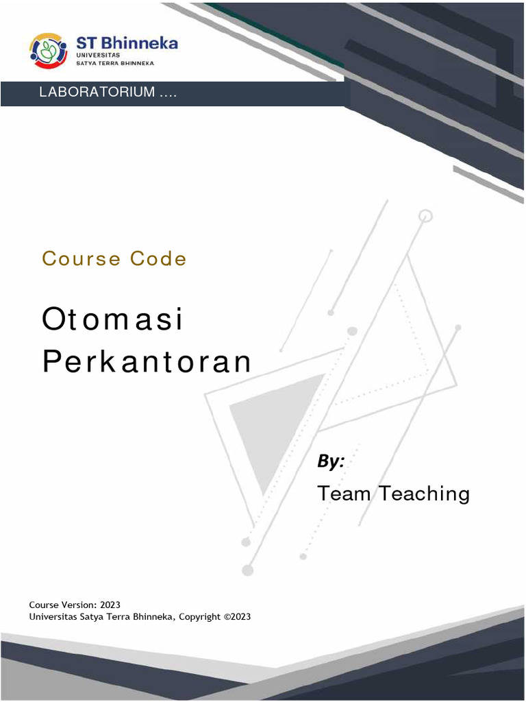 Pertemuan 9 Prak - Otomasi Perkantoran | PDF