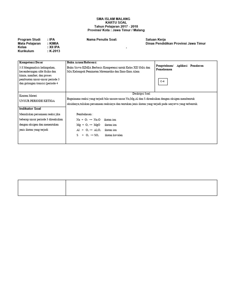 Kp3 - LK 3 Soal Esay Hots Periode 3 | PDF