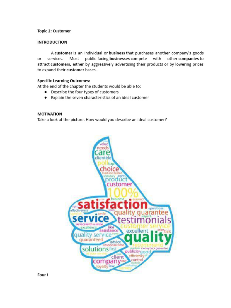 Customer | PDF | Customer | Procurement