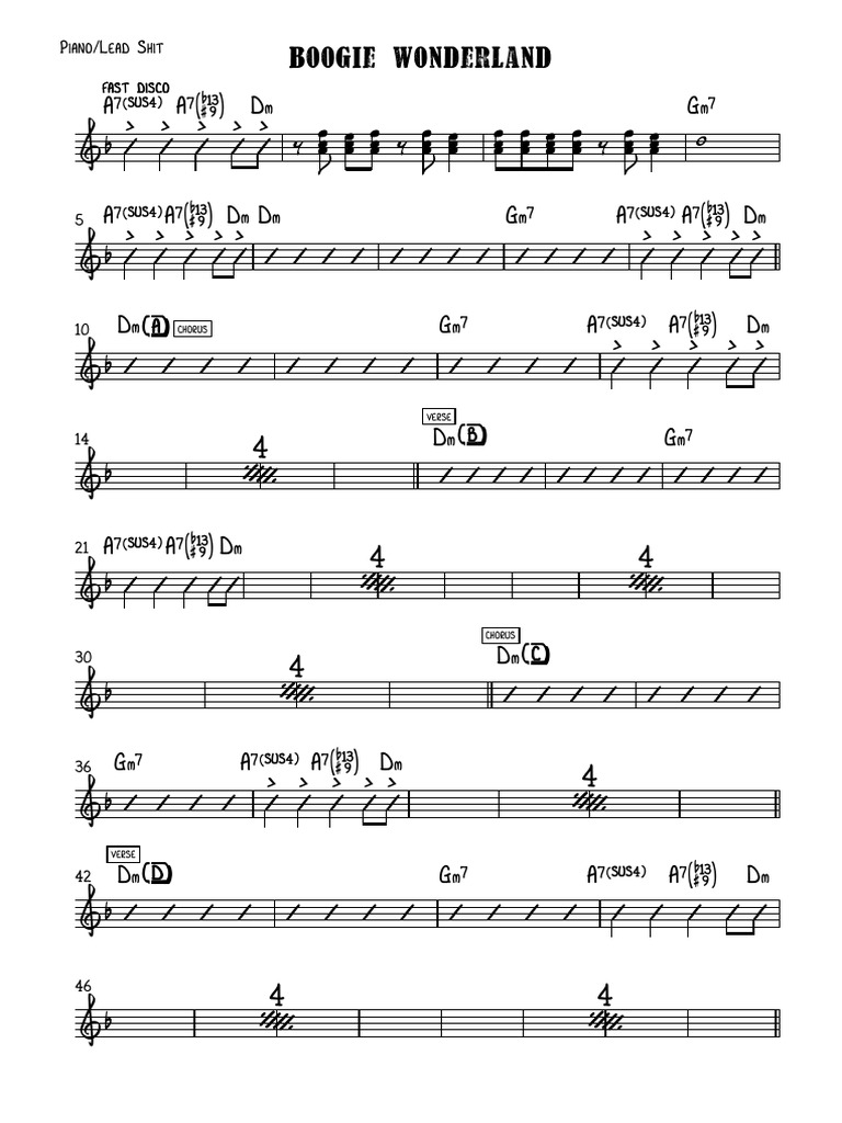 Piano et Lead Shit en Disco | PDF