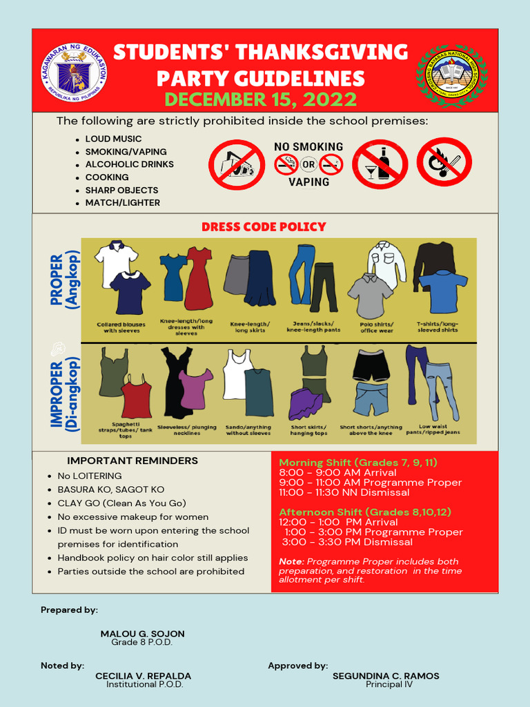 Party Dress Code | PDF