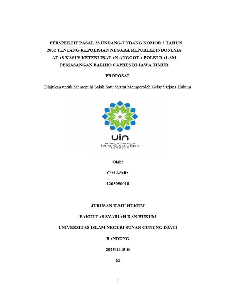 Netralitas Polri dalam Pemilu 2024 | PDF | Ilmu Sosial