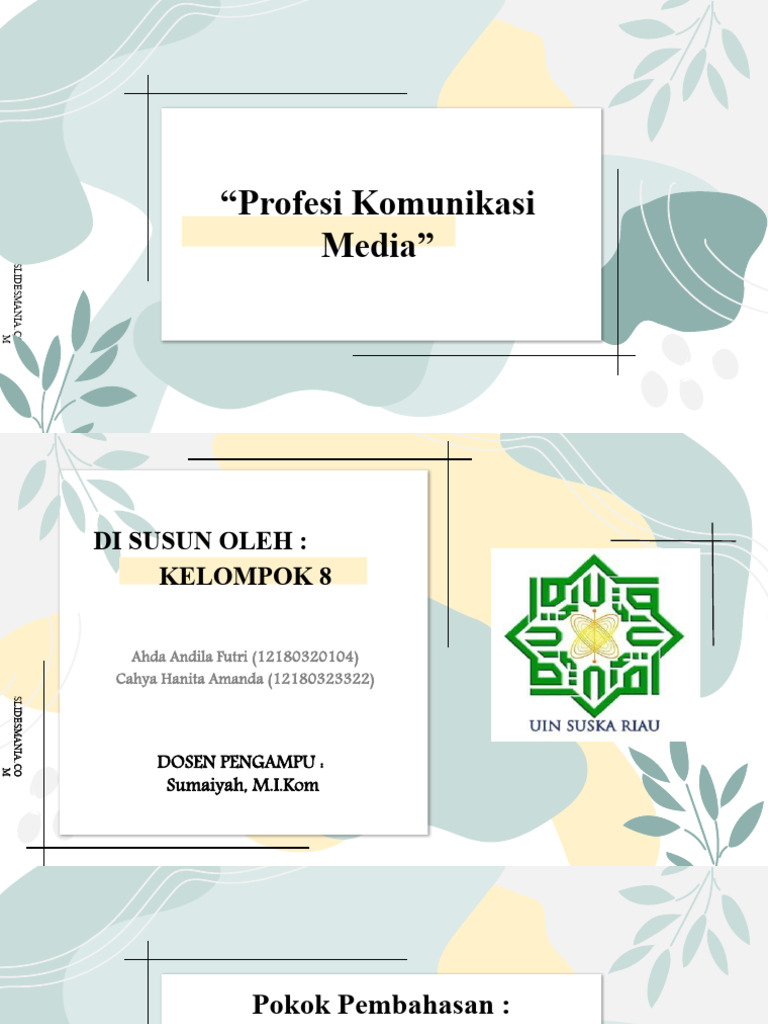 Profesi Komunikasi Media Kel.8 | PDF
