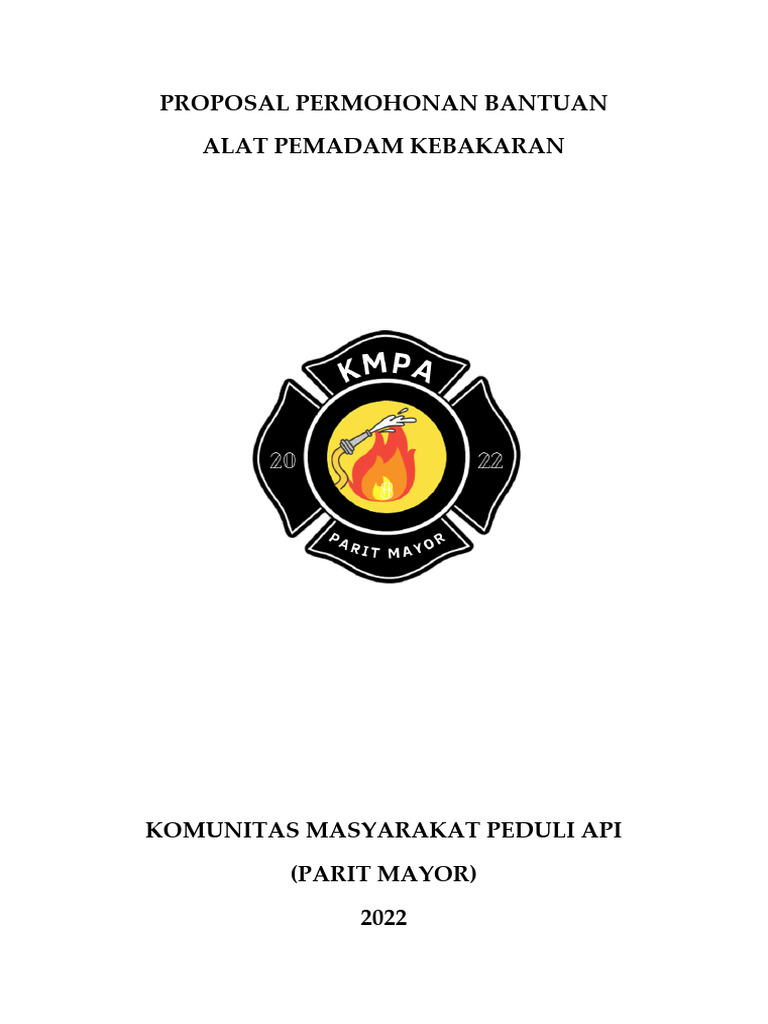 Proposal Pengajuan Alat Damkar | PDF | Ilmu Sosial | Griya & Taman
