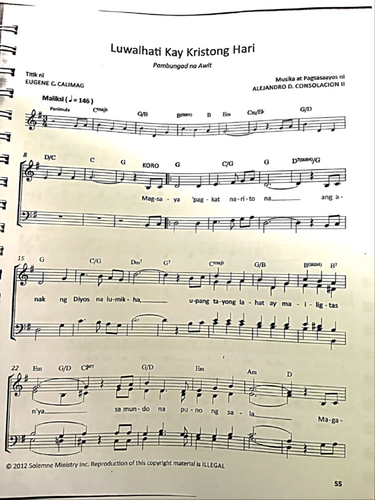 Luwalhati Kay Kristong Hari | PDF