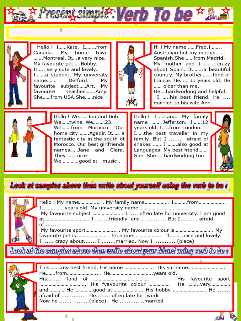 4643 Verb To Be Present Simple | PDF