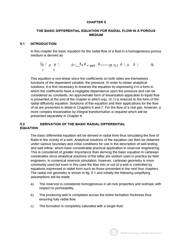 Deriving the Radial Flow Equation | PDF | Teaching Methods & Materials ...