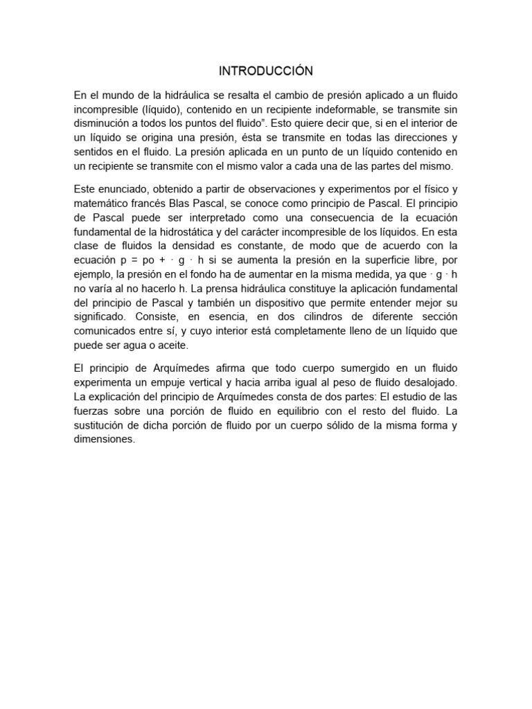 Principio de Pascal Agus | PDF