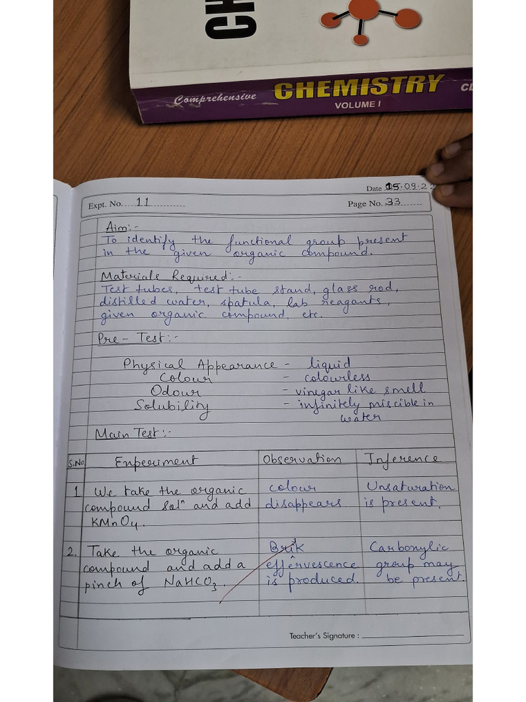 Chemistry Practical | PDF