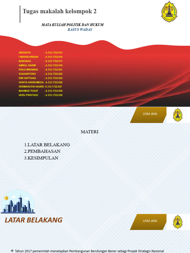 PRESENTASI Keompok 2 Kasus Wadas | PDF