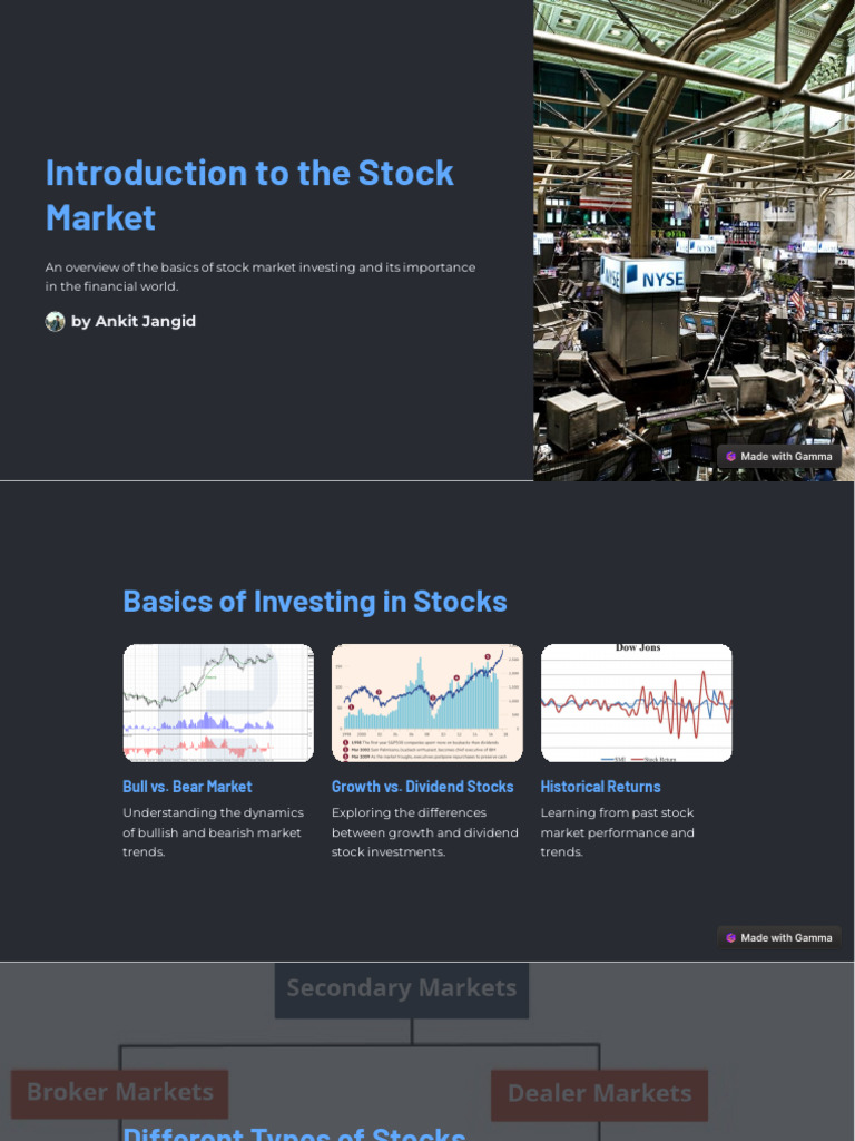Introduction To The Stock Market | PDF | Law