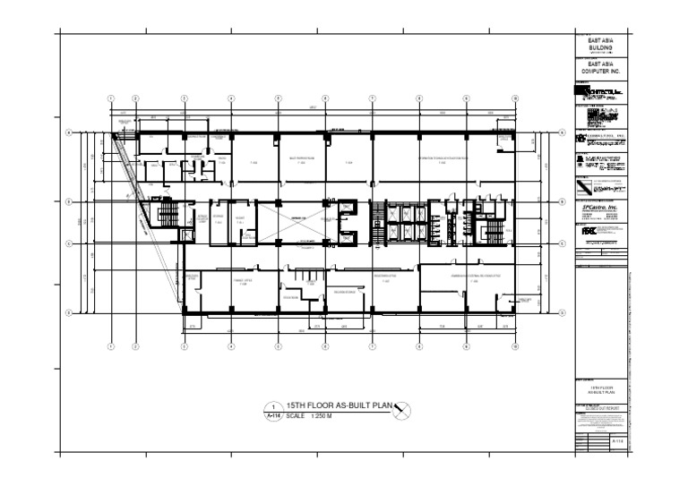 15th Floor As-Built Plan Report | PDF