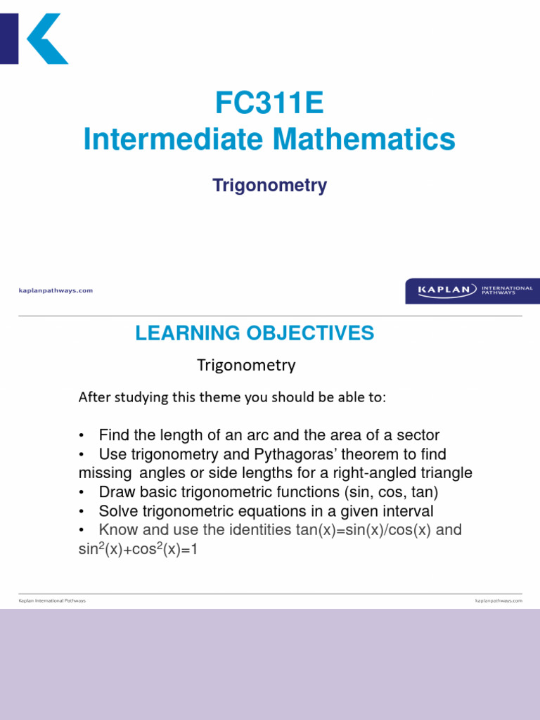 Trigonometry Teacher | PDF