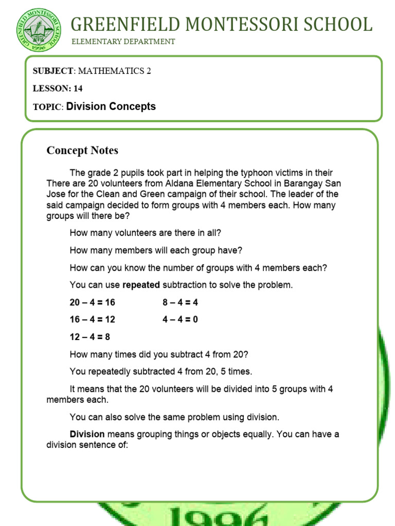 Math 2 Lesson 14 | PDF