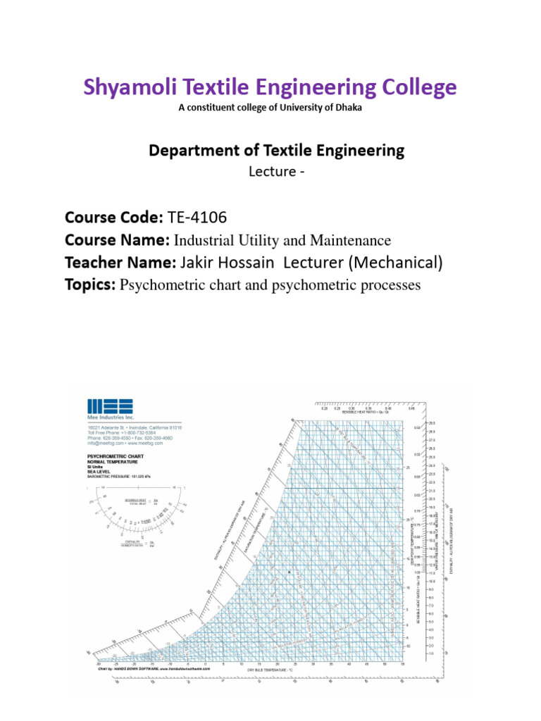 3.psychometric Chart and Psychometric Processes | PDF