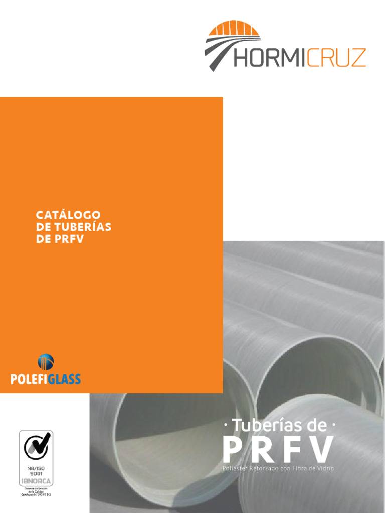 Catalogo Tuberias PRFV Rev1 | PDF | Tubería (transporte de fluidos) | Materiales