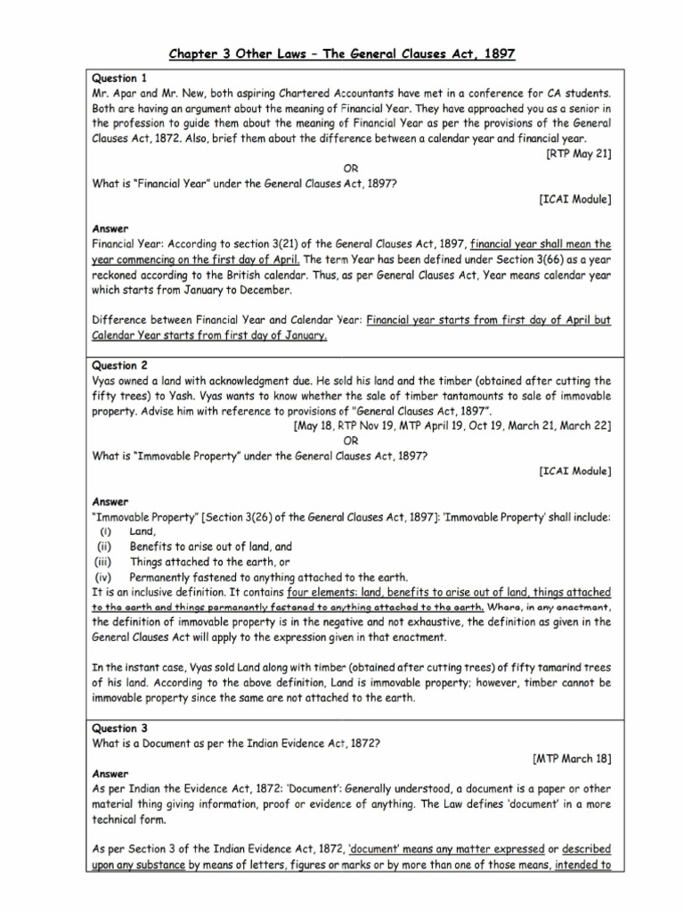 General Clause Act | PDF