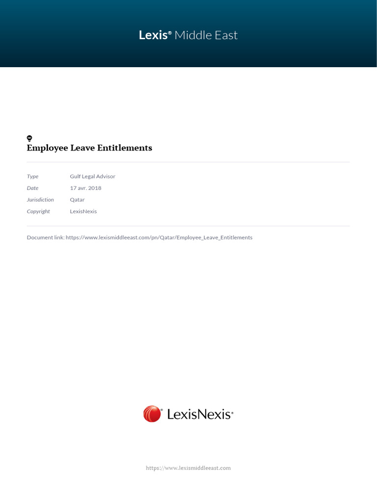 Employee Leave Entitlements PDF | PDF