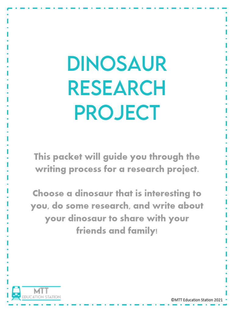 Dinosaur Research Project - MTTES | PDF