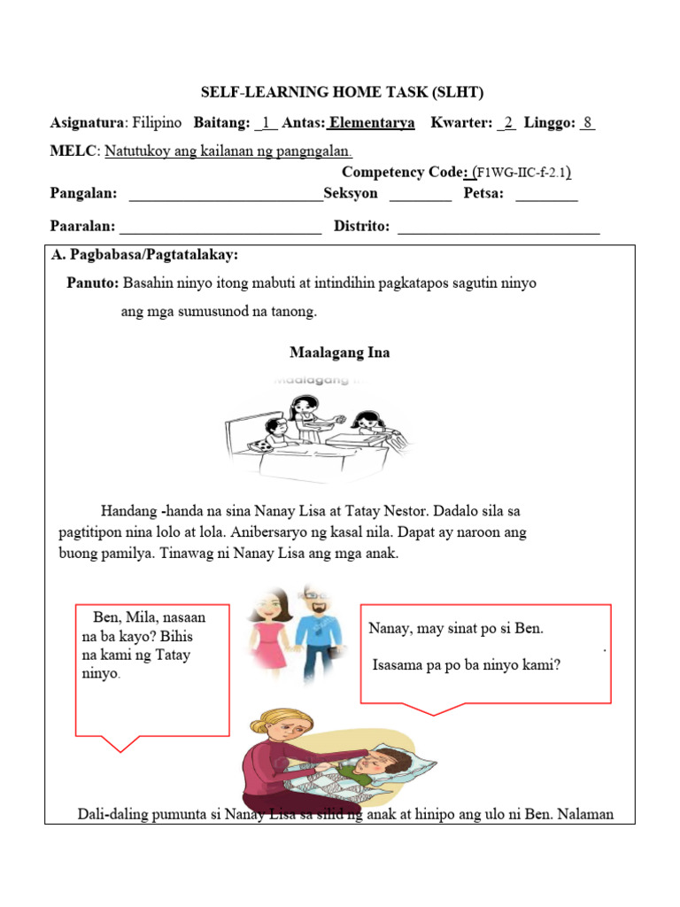 SLHT Fil.1 Week 8 Q2 R. Sombilon | PDF