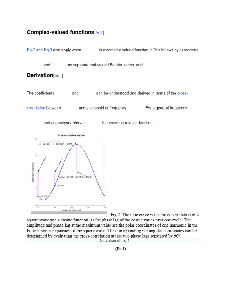 Complex Values functions | PDF | Fourier Series | Fourier Transform