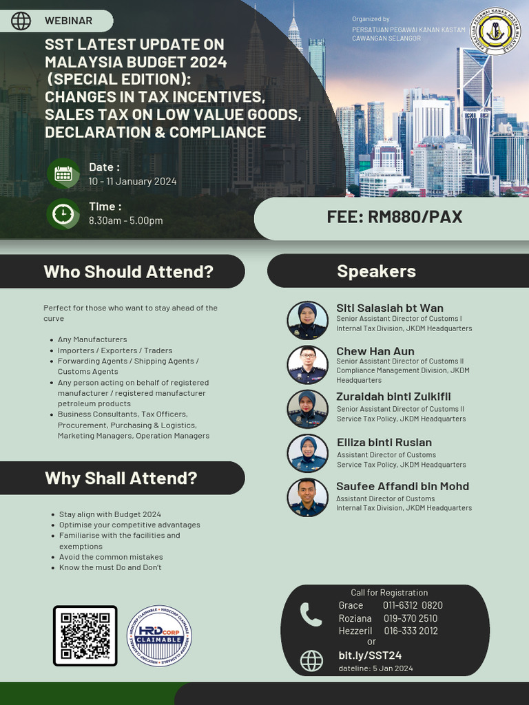 Poster Webinar SST 2024 | Download Free PDF | Taxes | Payments