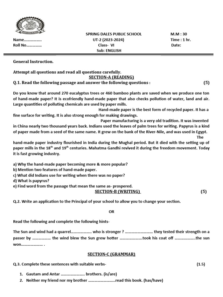 6TH Engl. Ut2 | PDF | Foreign Language Studies