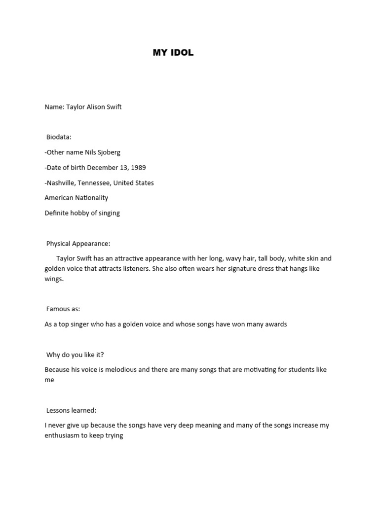 My Idol | PDF