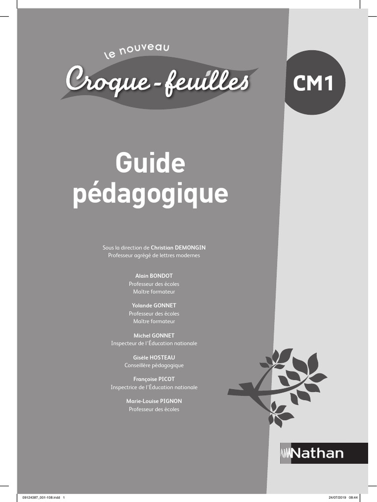 Guide Pedagogique N C Feuilles CM1 | PDF