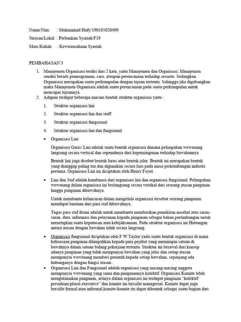 Kewirausahaan Syariah Hafy | PDF