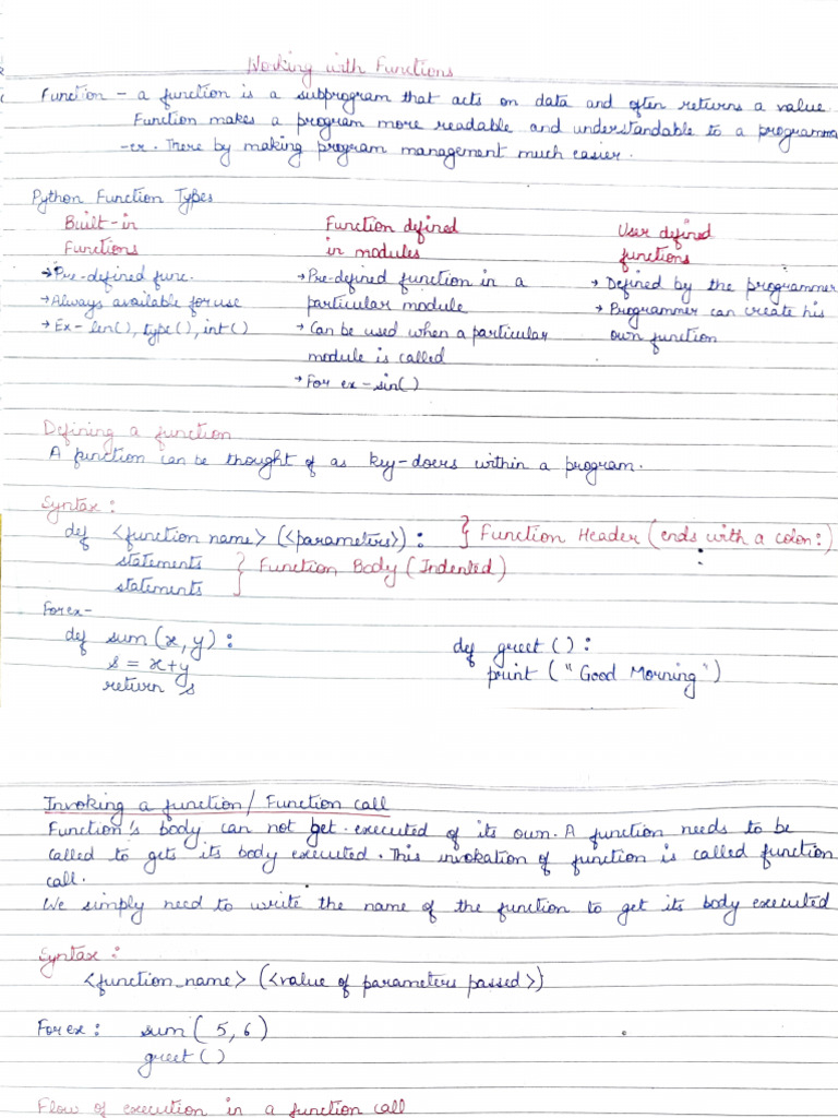 Functions 12th CS | PDF